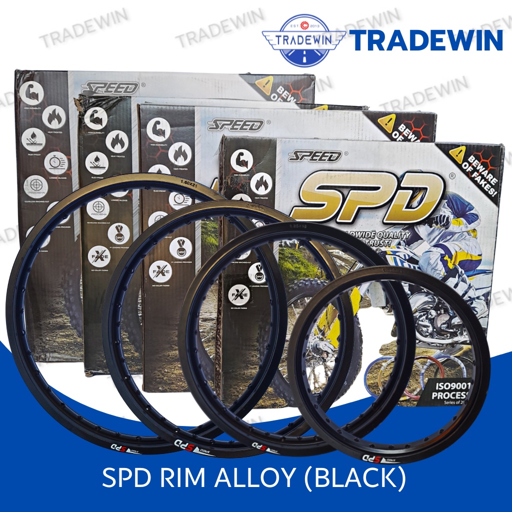 RIM SPD (185X16/160X19/185X18/160X21) BLACK 36 HOLES | Shopee Philippines