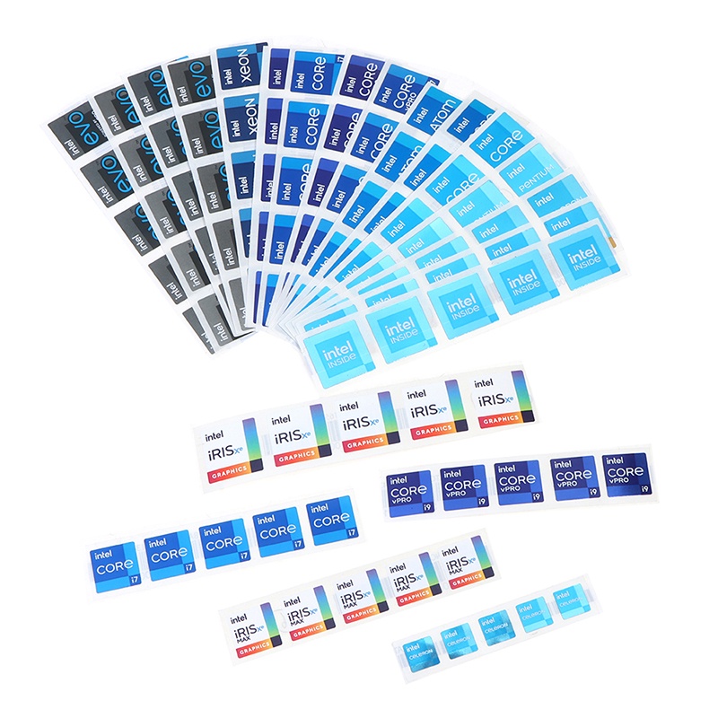 Easyturn 5ps DIY Sticker Original Generation Cpu 10 i3 i5 i7 i9 Hires ...