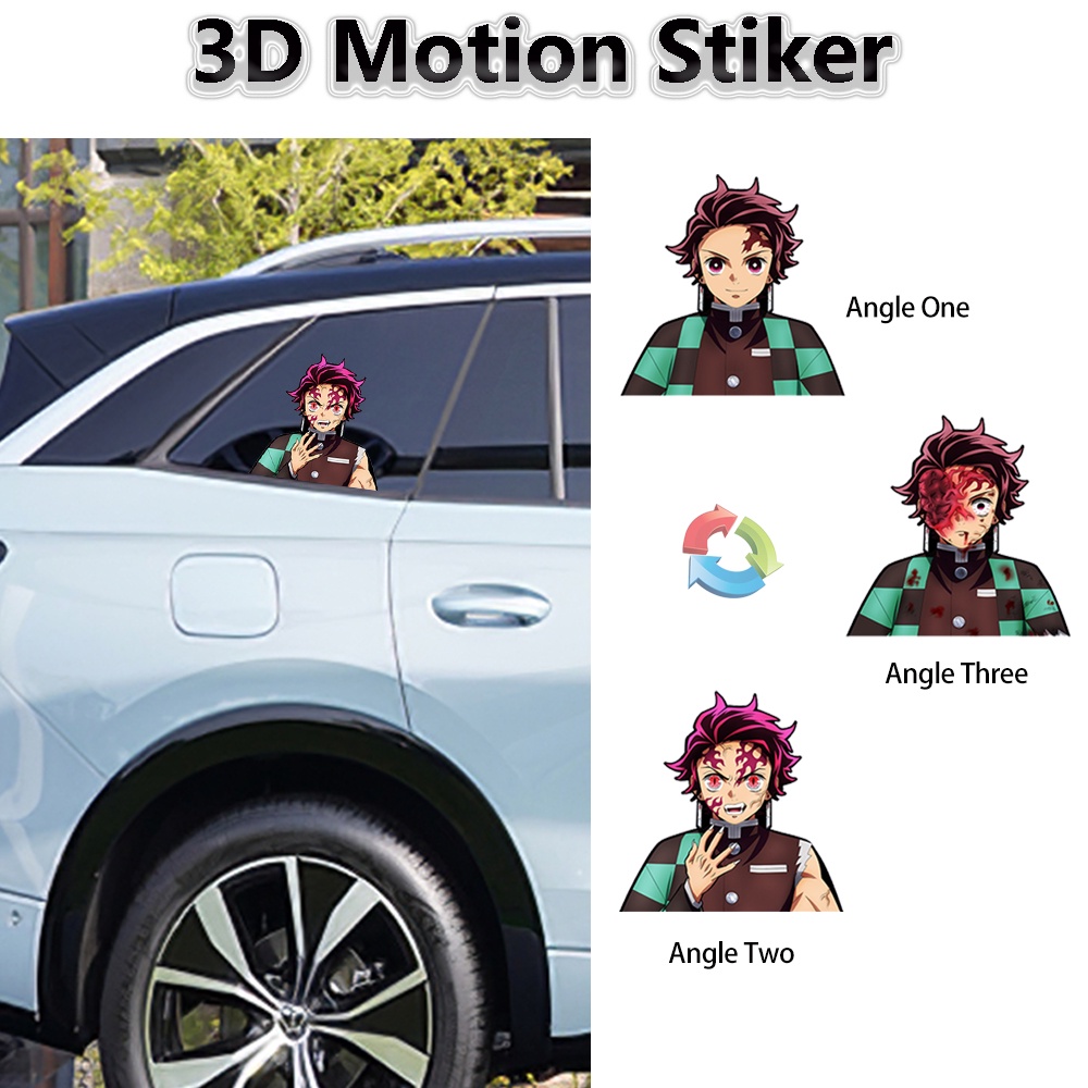 Tanjirou Demon Slayer Kimetsu No Yaiba 3D Motion Stickers Self-adhsive ...