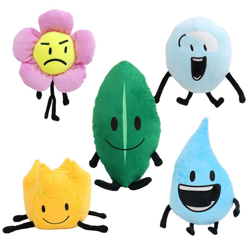2022【Battle for Dream Island】Plush Toy Leafy Firey Flower Block ...