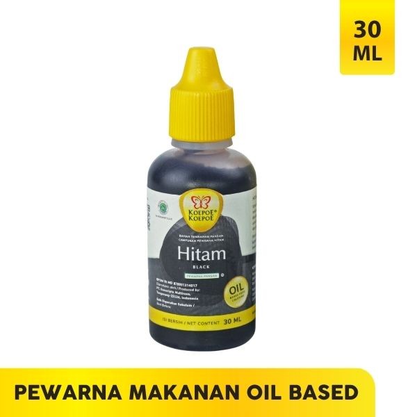 HITAM Koepoe Koepoe Black Food Coloring Oil Based 30ml | Shopee Philippines