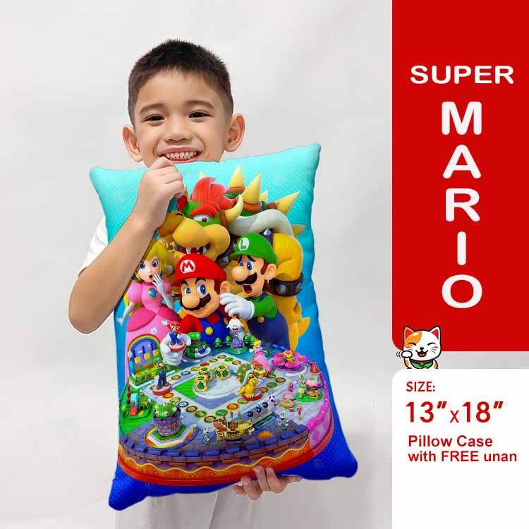 Super Mario Merch Pillow 3 Sizes Perfect Gift & Souvenir | Shopee ...