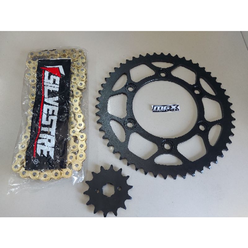 crf150 /xr150/125 chainset MGX heavy duty sprocket | Shopee Philippines
