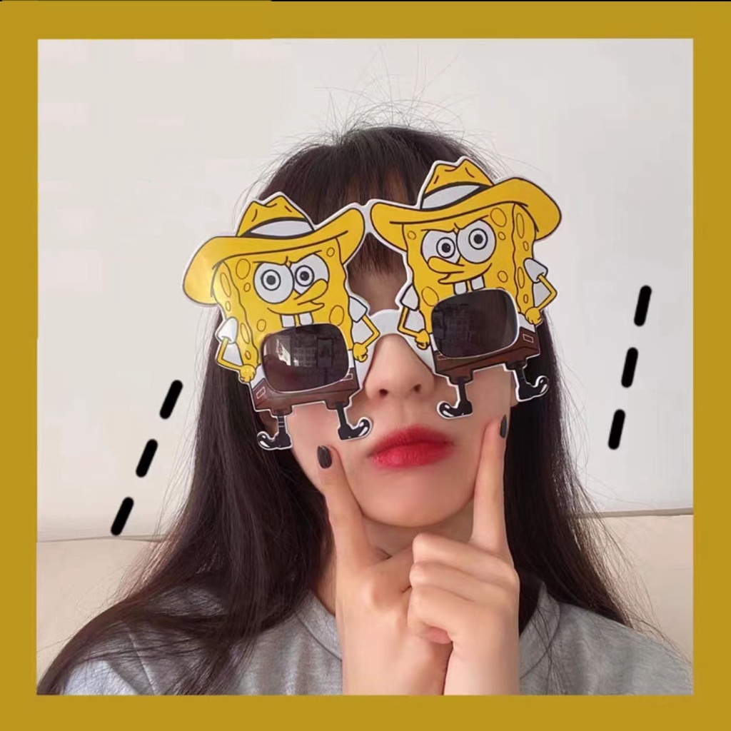 New SpongeBob SquarePants Funny Decorative Glasses Birthday Party Party ...