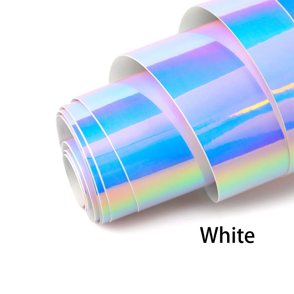 HTVRONT Holographic Permanent Self Adhesive Vinyl Sticky Back Sign ...