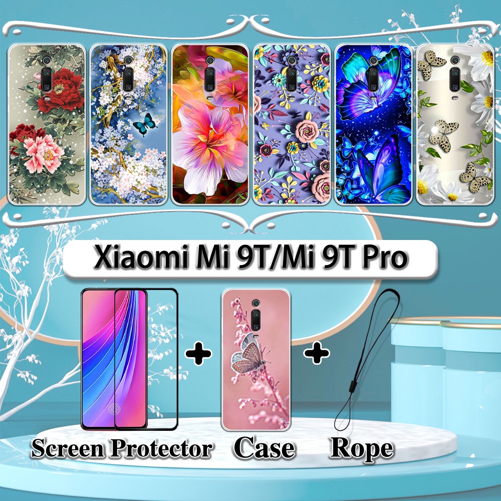 2 IN 1 Xiaomi Mi 9T/Mi 9T Pro Case with Tempered Glass Curved Ceramic ...