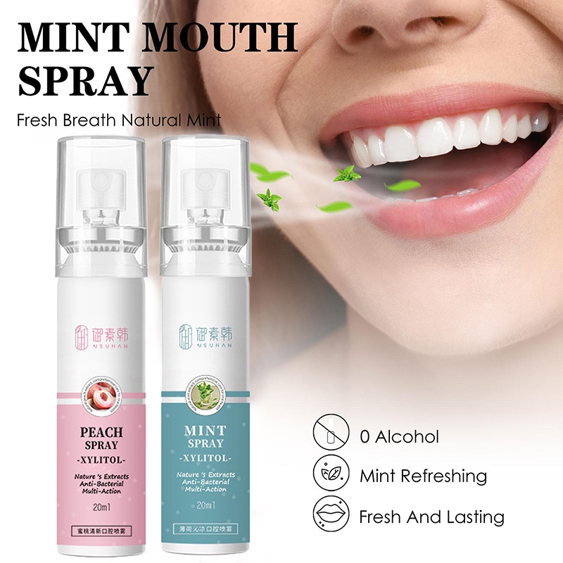 20ml Mouth Spray Breath Freshener Oral Spray Breath Remove Smoke Breath ...