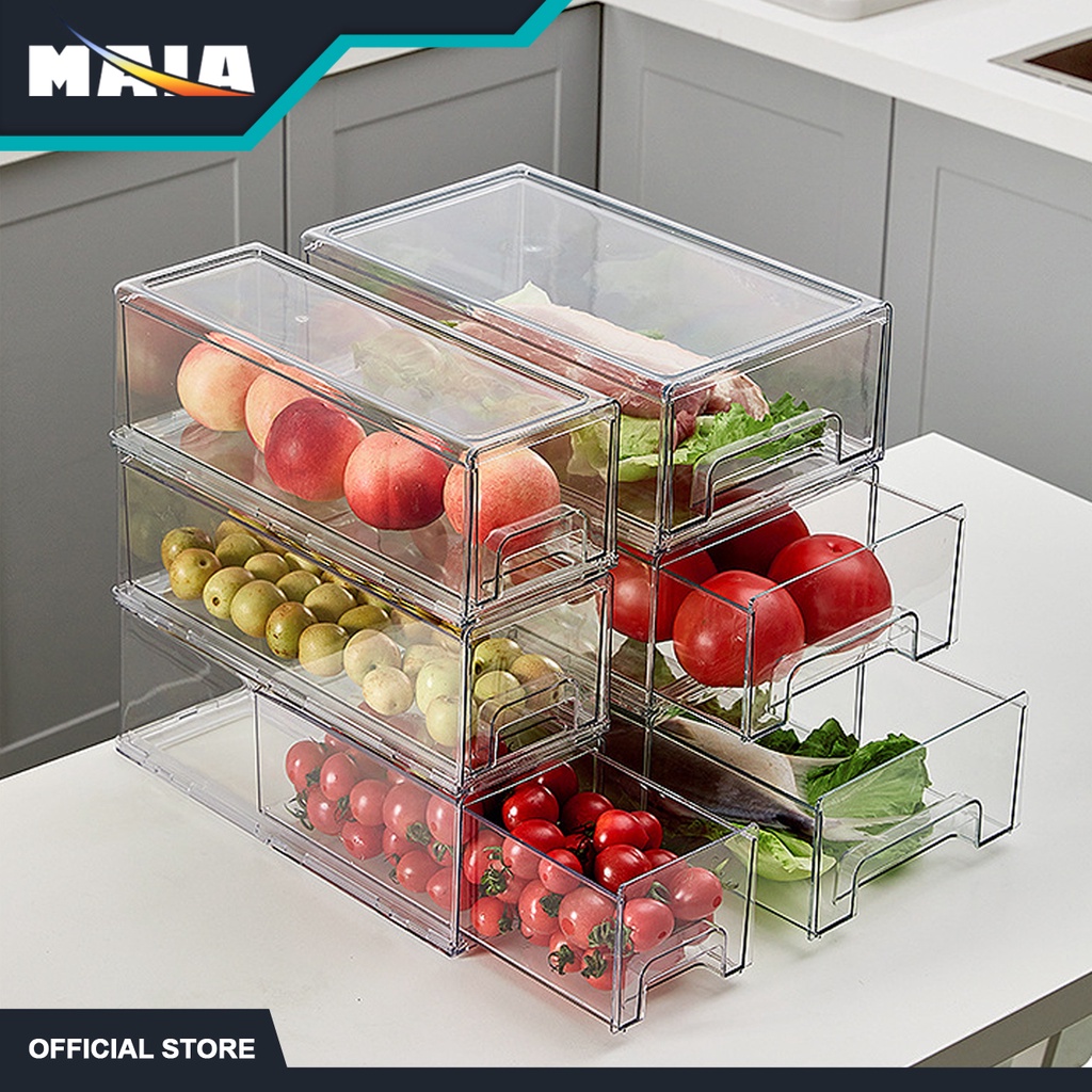 MAIA kitchen refrigerator food storage box stackable storage box drawer ...