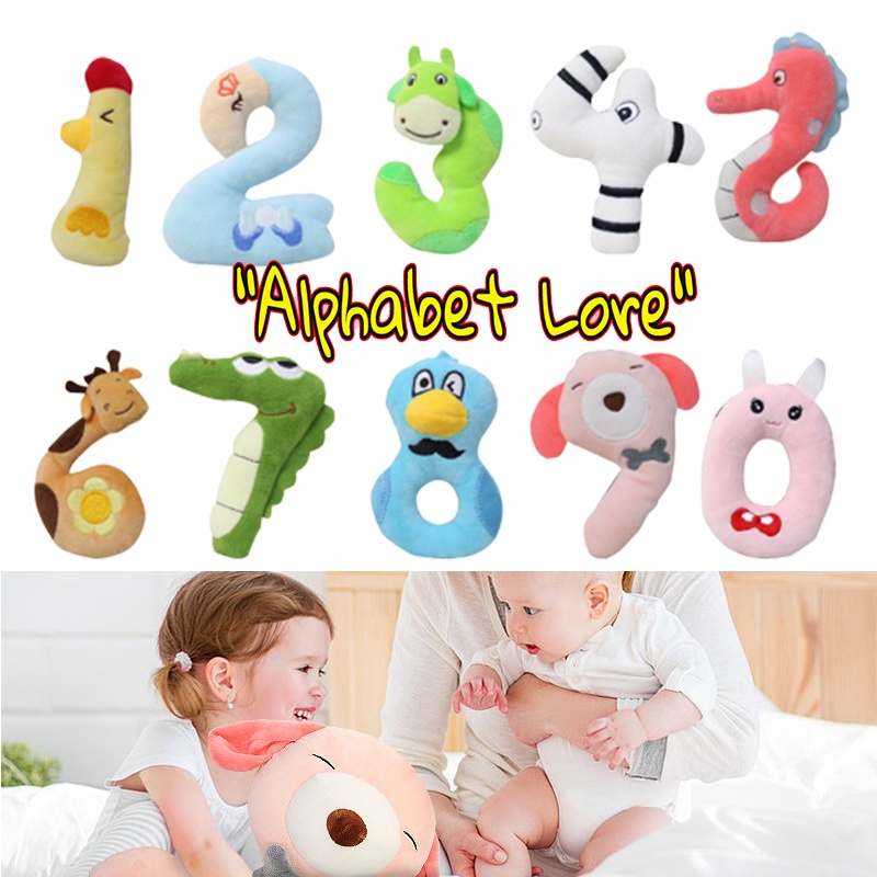 Number Alphabet Lore Blocks Plush Doll Soft Durable Education Early Toy ...