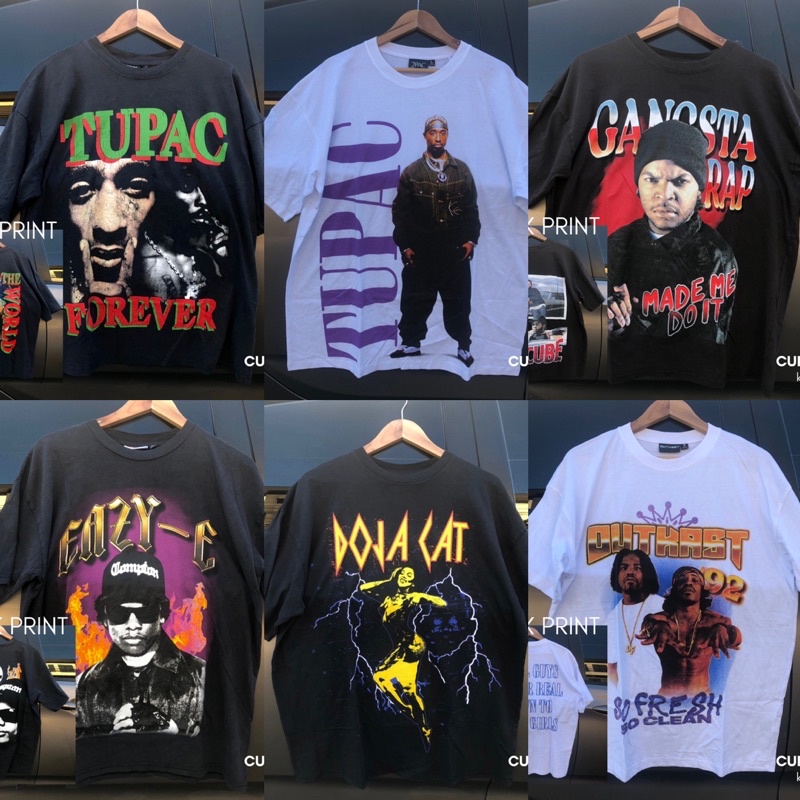 COTTON ON Bootleg/ Rapper Shirts Tupac Shirts (Authentic Overruns ...