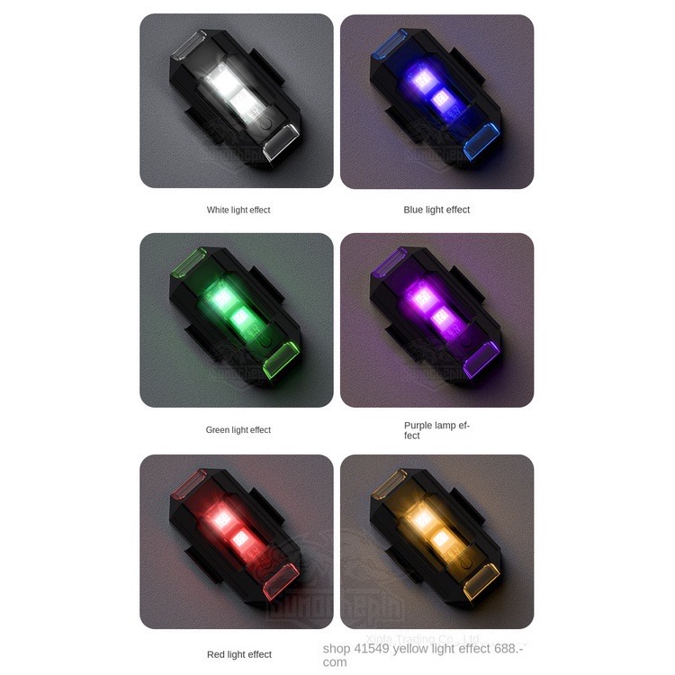 Universal Drone Strobe Light Motorcycle Flashing Light 7 Colors Slow ...