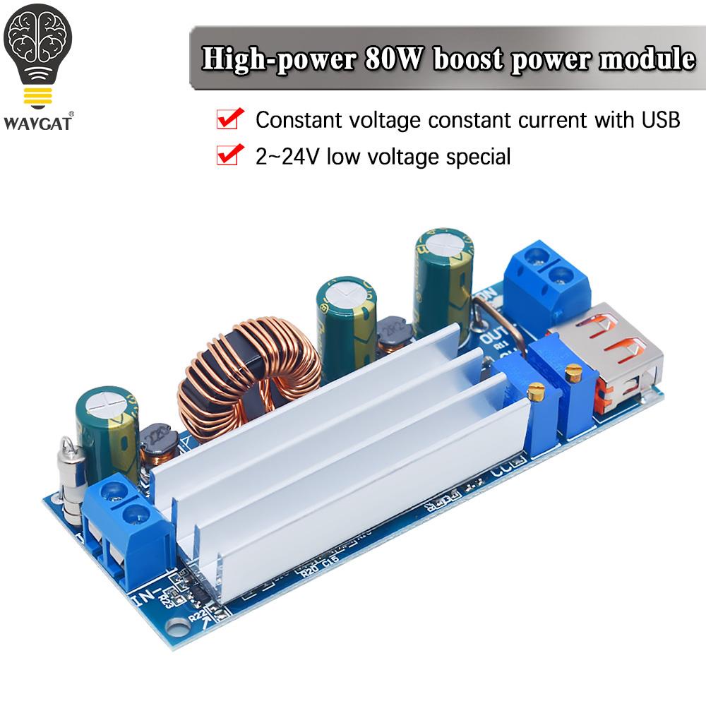 DC DC Step Up Boost Converter 2-24v to 3-30v 4A 80w CC CV Power Module Adjustable Regulated ...