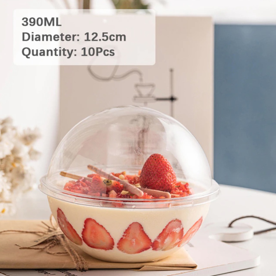 Clear Sphere Container / Clear Round Ball Mousse Container | Shopee ...