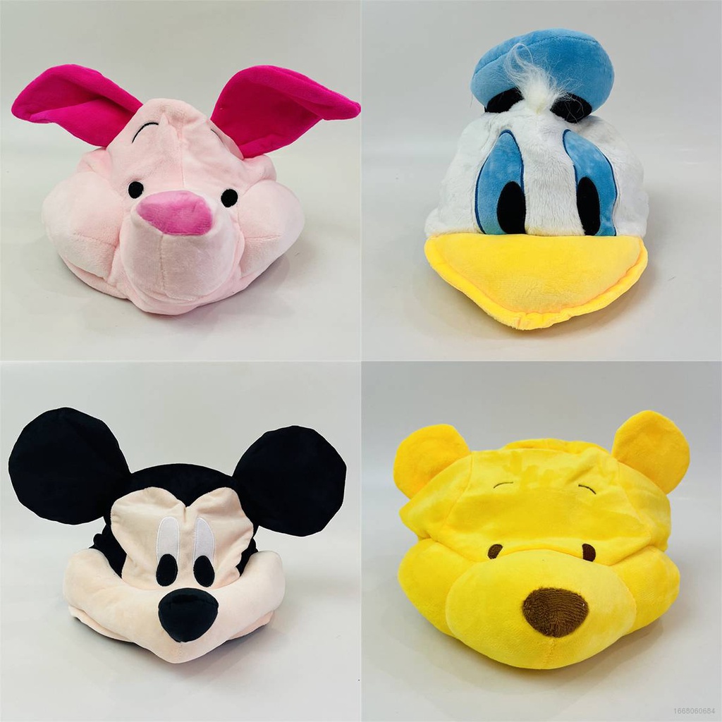 SSW Disney Mincky Minnie Stitch Winnie Pooh Piglet Donald Plush Hat ...
