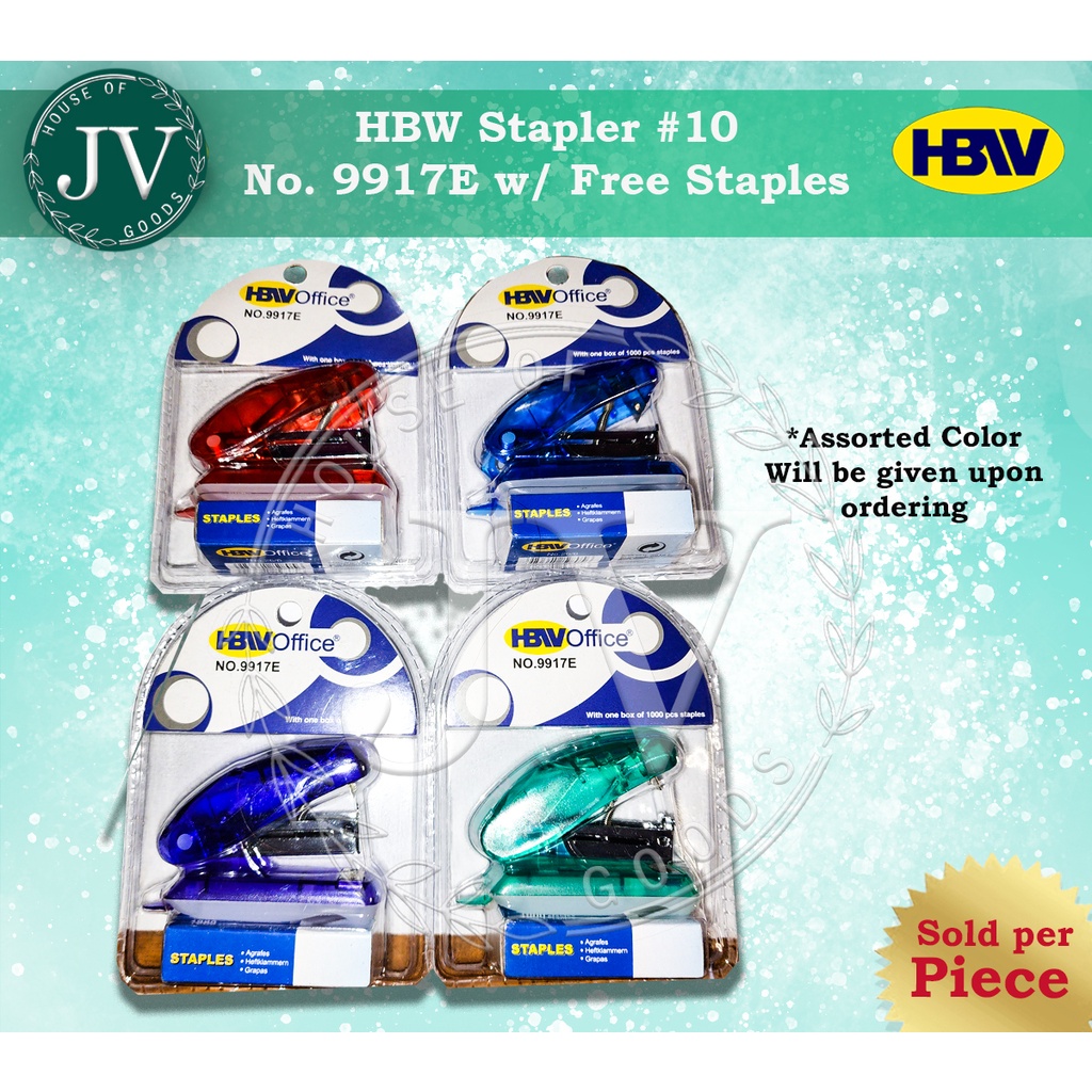 HBW Stapler No. 9917E 1pc | Shopee Philippines