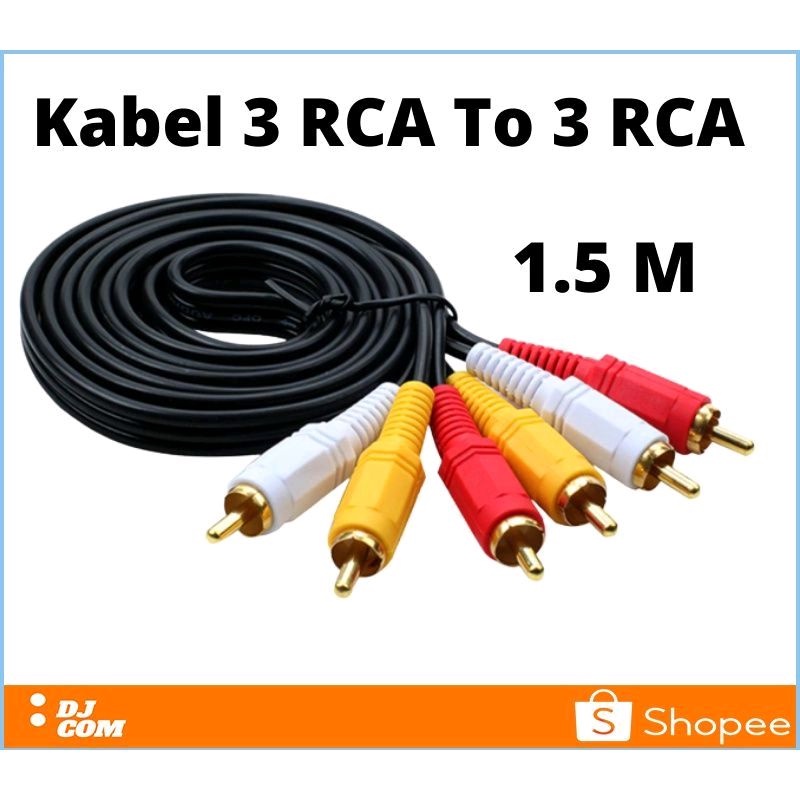 Rca To RCA Cable AV DVD TV Set Top Box DVB T2 Cable | Shopee Philippines