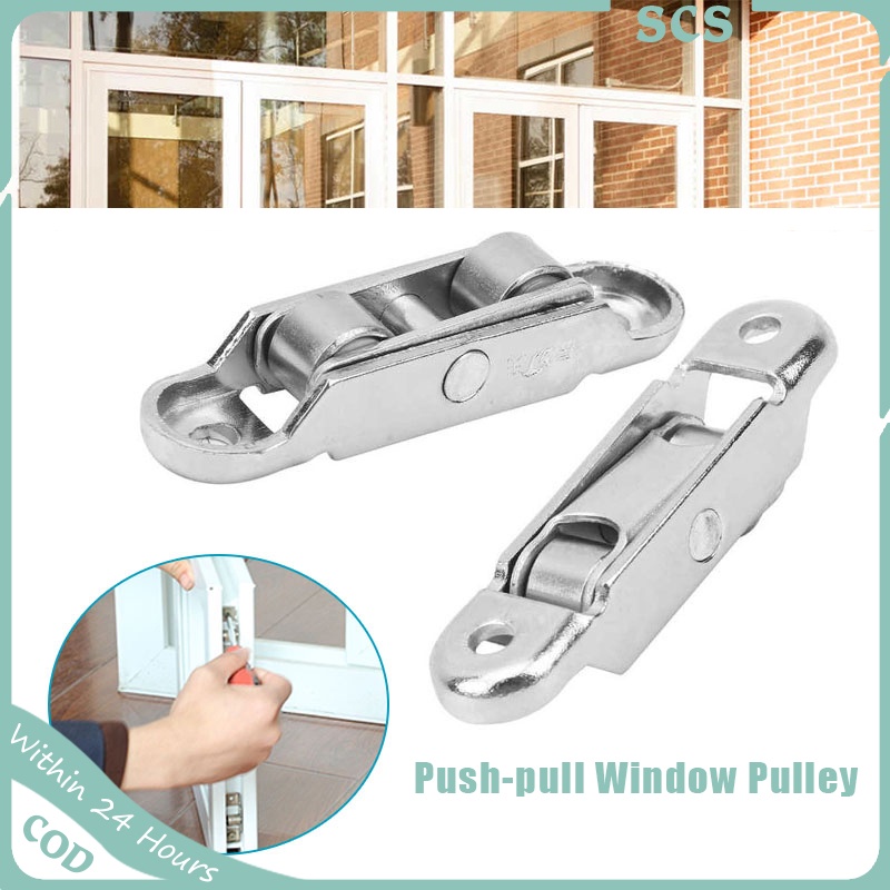 Sliding Door Window Pulley Flat Wheel Slot Wheel Metal Axles Window ...
