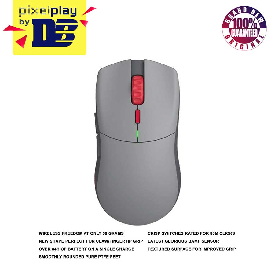 Glorious Forge Series One Pro Wireless Gaming Mouse (Centauri Red ...