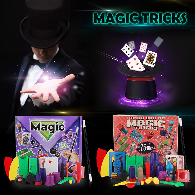 Free freight ☈☼New Funny Magic Props Set For Kids Children Magic Tricks ...