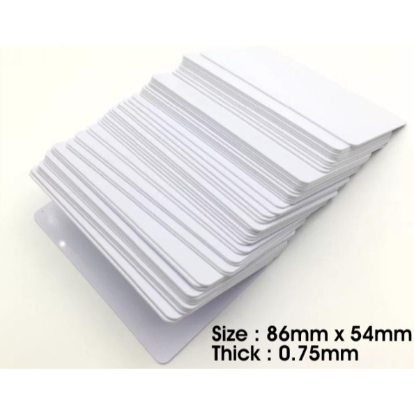 Tt - Plain Pvc card Blank iD card bs inkjet Without Chip Thermal ...