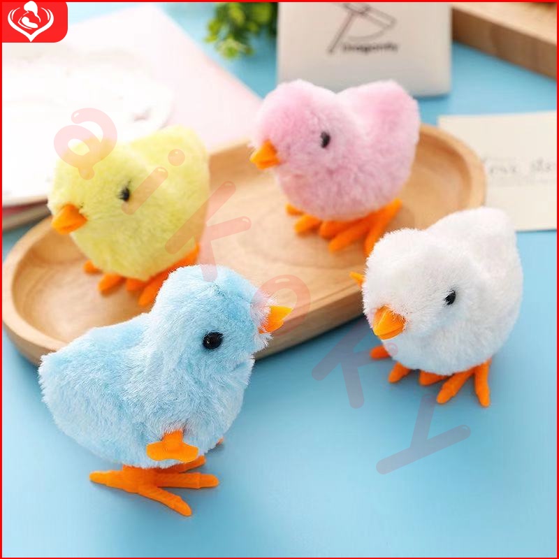 Baby Toys Wind Up Plush Chicken Hopping Funny Toy Clockwork Chick For ...