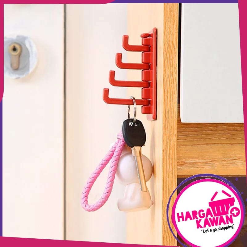 GANTUNGAN Hanger Paste Four Hooks Multipurpose Hook Hanger | Shopee ...