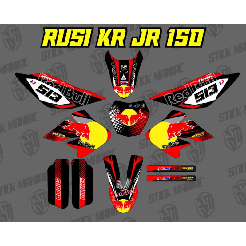 Rusi KR jr 150 full body decals | Shopee Philippines