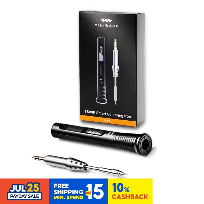 ⭐⭐⭐Mini TS80 TS80P Electric Soldering Iron Adjustable Temperature ...