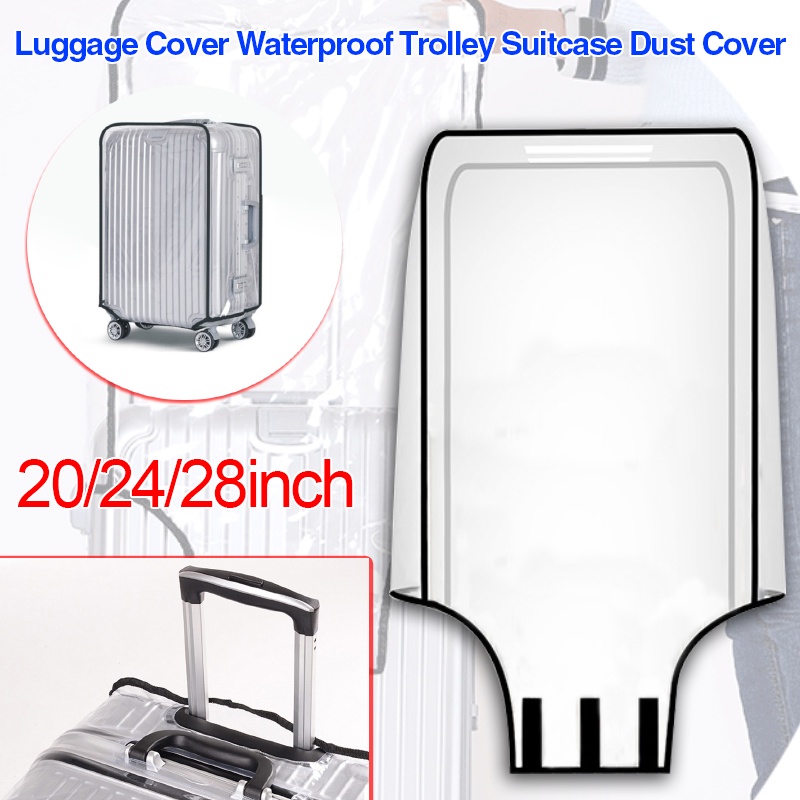 18"/20"/24"/28"/30" PVC Transparent Travel Luggage Protector Suitcase ...