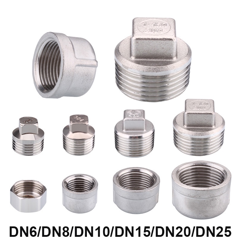 201/304/316L Stainless Steel Plug Female/Male Thread 1/4 3/8 1/2 3/4 1 ...