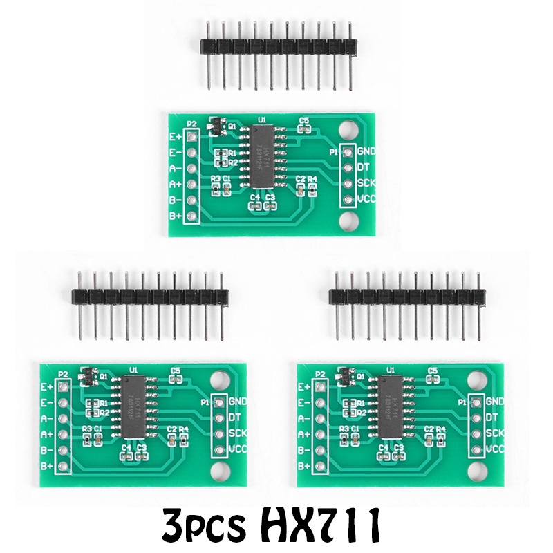 3PCS HX711 Load Cell Sensor Module Weighing Pressure Sensors 24Bit ...