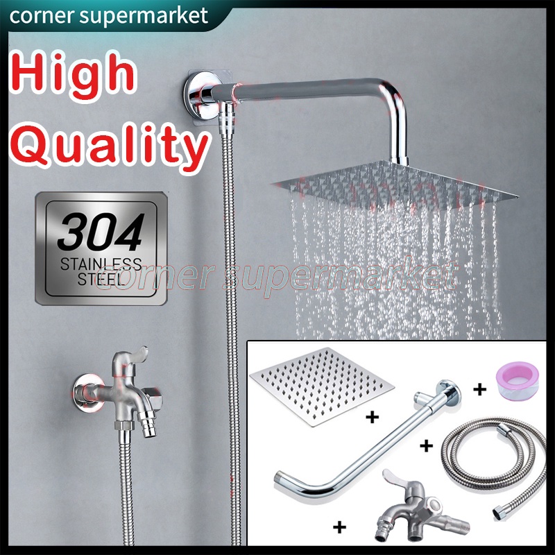 High quality Stainless Steel 304 Square Shower Set square Round shape ...