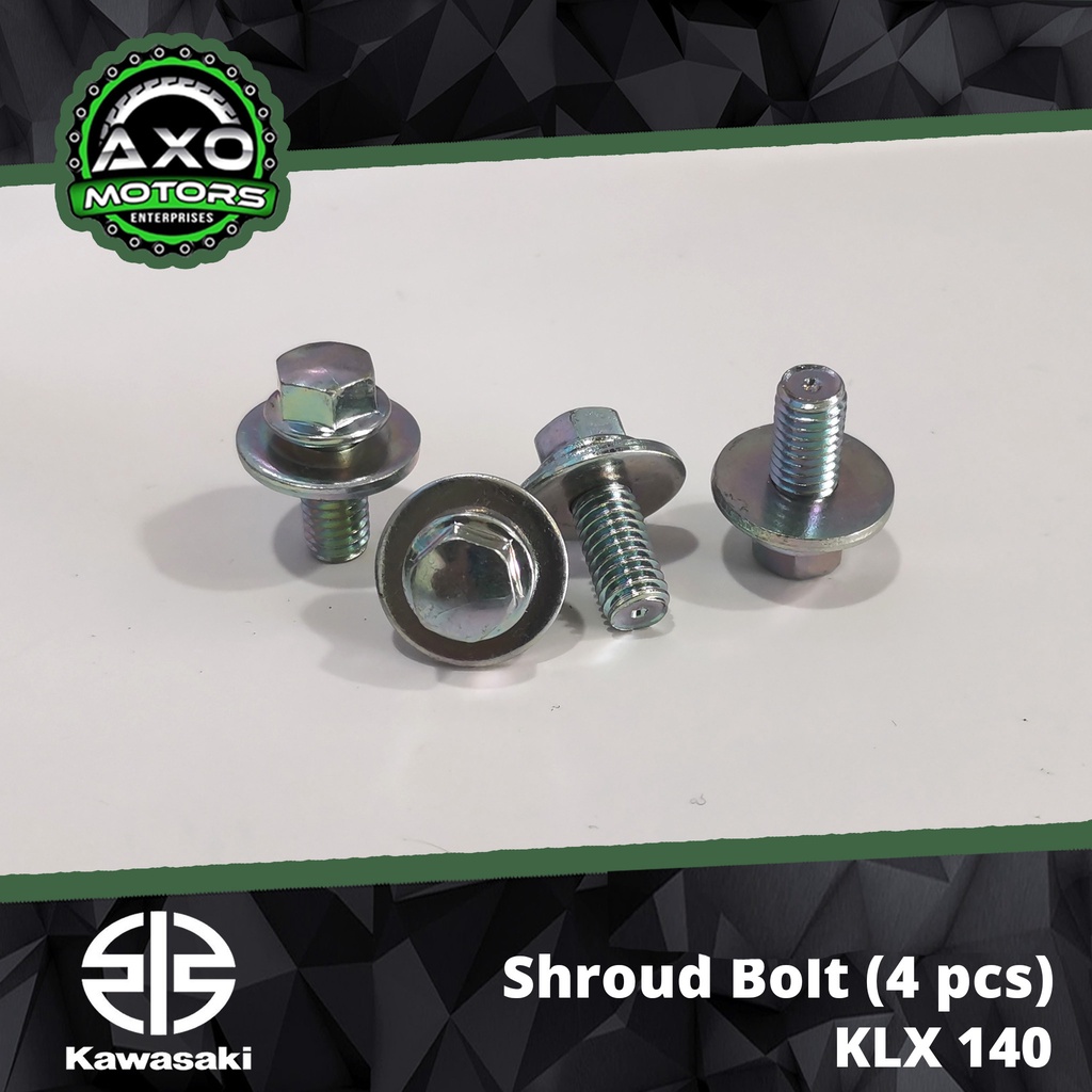Bolt Cover Shroud KLX140 6X14(4pcs) 92154-1231 Genuine | Shopee Philippines