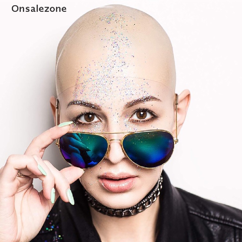 ONPH Funny latex Skin Fake Bald Head Unisex Fancy film Party Wig Cap ...