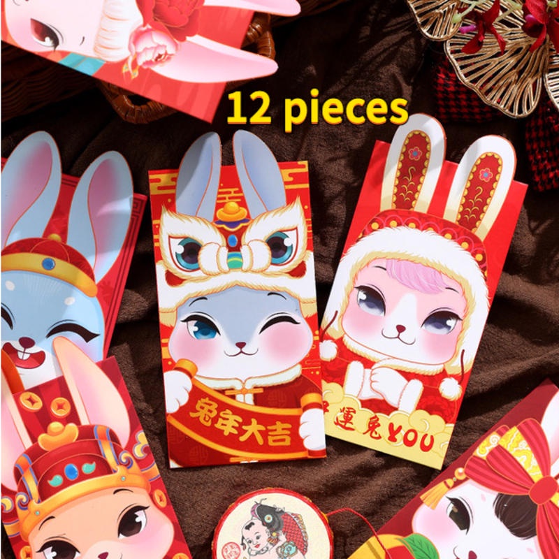 Rabbit Year Angpao 2023 Red Envelope Cny Angpao Packet Chinese New Year ...