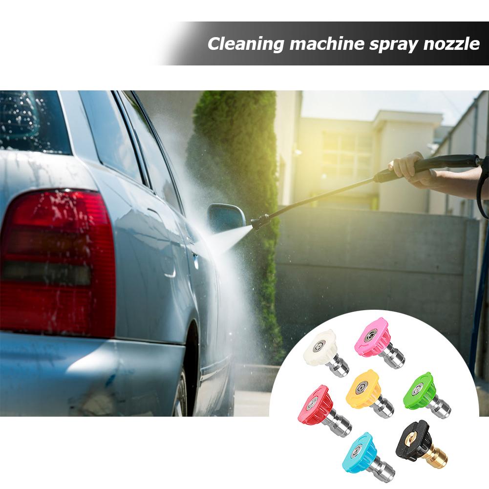 7pcs 1/4 inch High Pressure Washer Car Jet Lance Spray Nozzles Tip 7 ...
