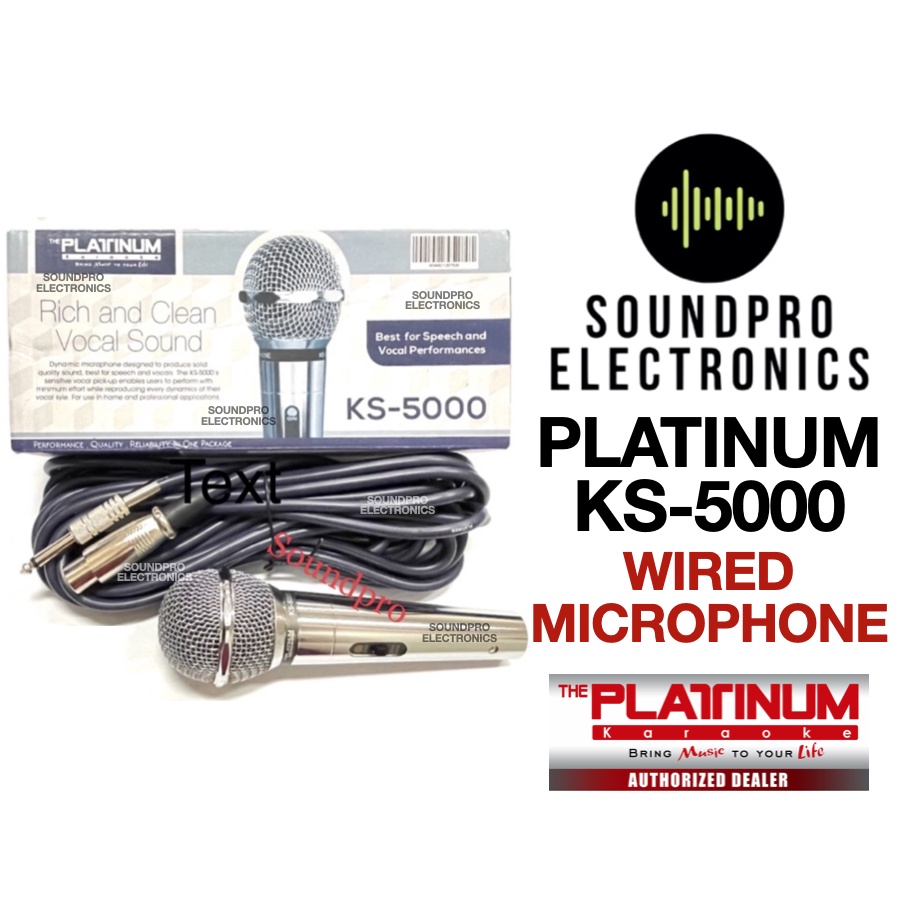 Platinum KS-5000 Dynamic Wired Microphone | Shopee Philippines