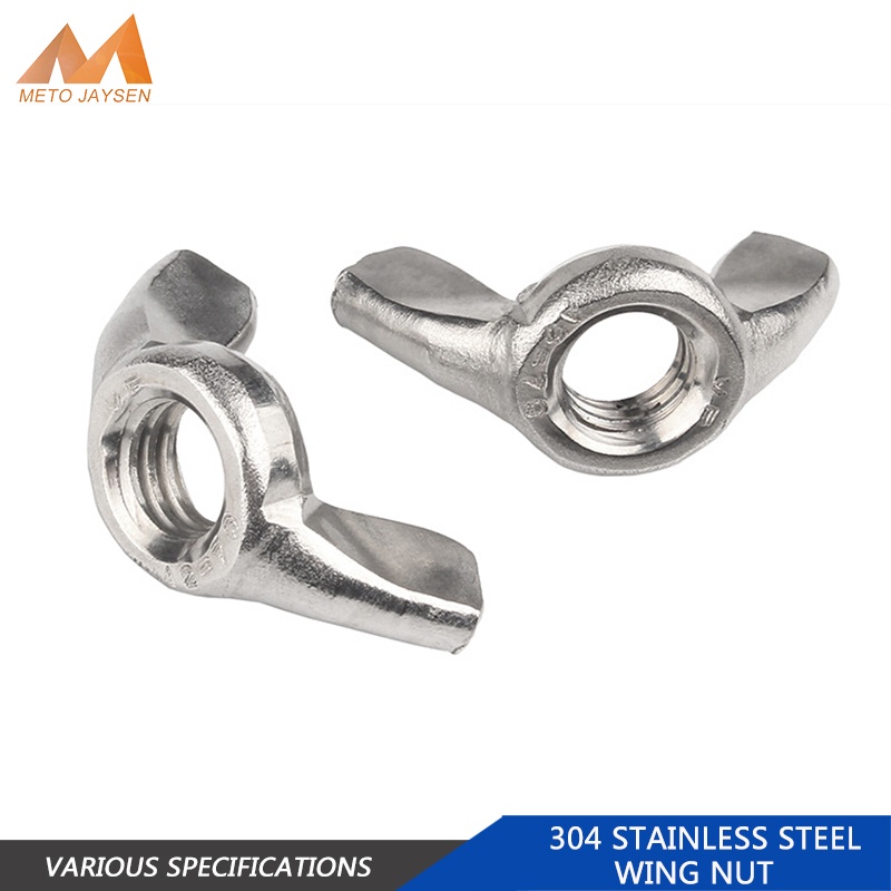 304 Stainless Steel Wing Nuts Butterfly Nut to Fit Bolts & Screws M3 M4 ...