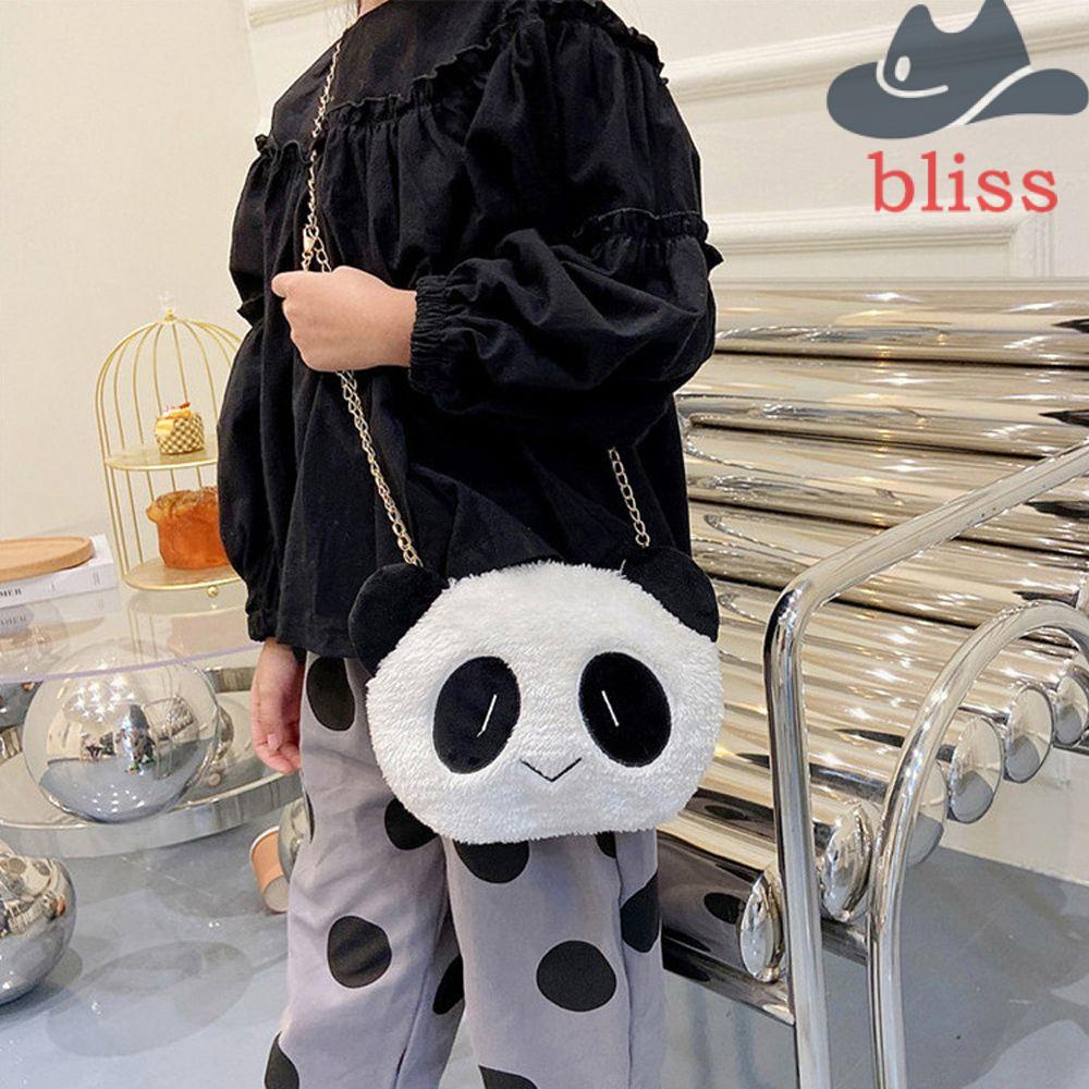 BLISS Cute Handbag Kawaii Multifunction For Girl Plush Cartoon Panda ...