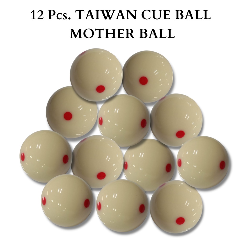 12 Pcs. TAIWAN 6 DOT MOTHER/CUE BILLIARD BALL/PAMATO/BOLA MANO SA ...