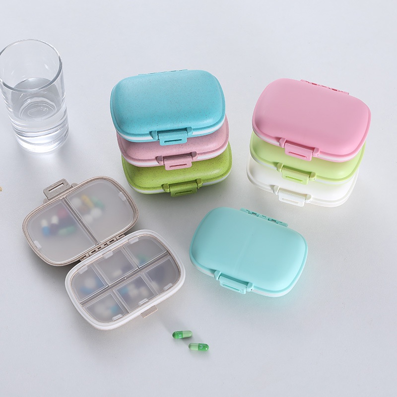 aalucky 8 Compartments Travel Pill Organizer Moisture Proof Small Pill ...