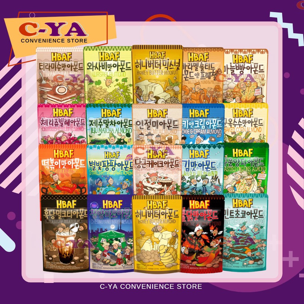 HBAF HONEY BUTTER ALMOND AND FRIENDS ALMONDS AND MIXED NUTS 190g-220g ...