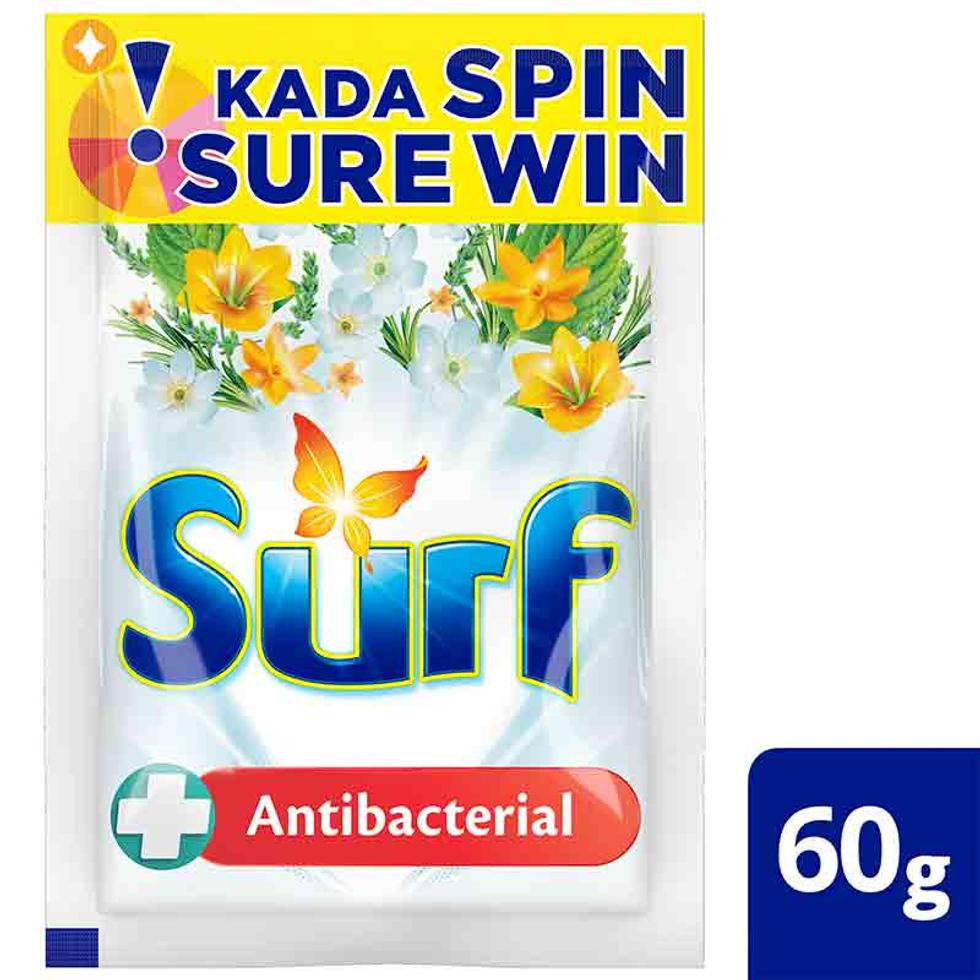 Surf Laundry Powder Sachet Antibac 60g 6s | Shopee Philippines