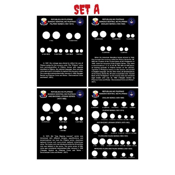 APAT DAPAT | COIN SERIES LAYOUT | PILIPINO | ENGLISH | ABL | 5 SERIES ...