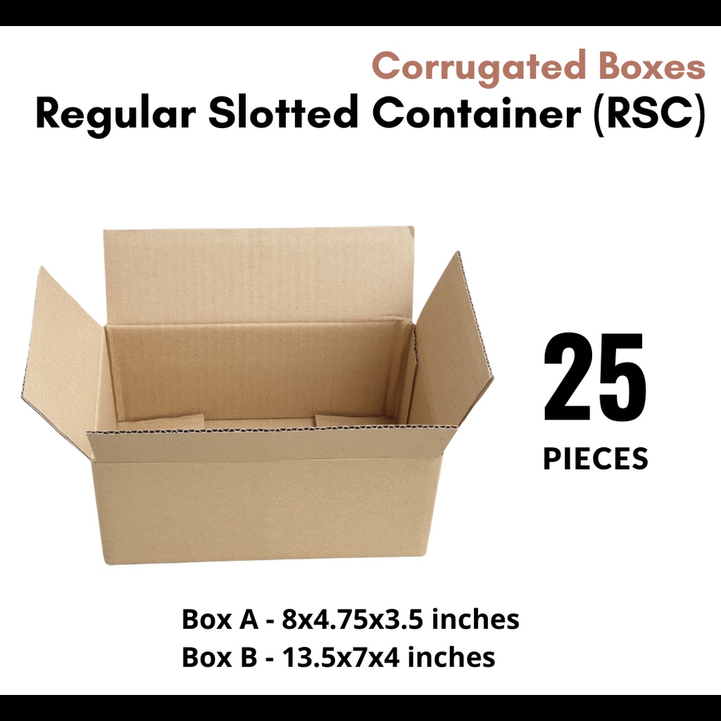 RSC Shipping Boxes - 25pcs | Shopee Philippines