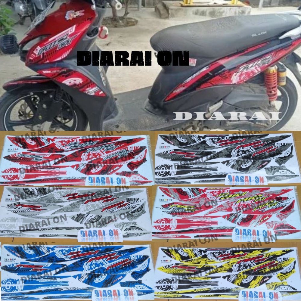 Striping Sticker Mio GT Motorcycle Variation 2011-2014 Sticker Mio GT ...