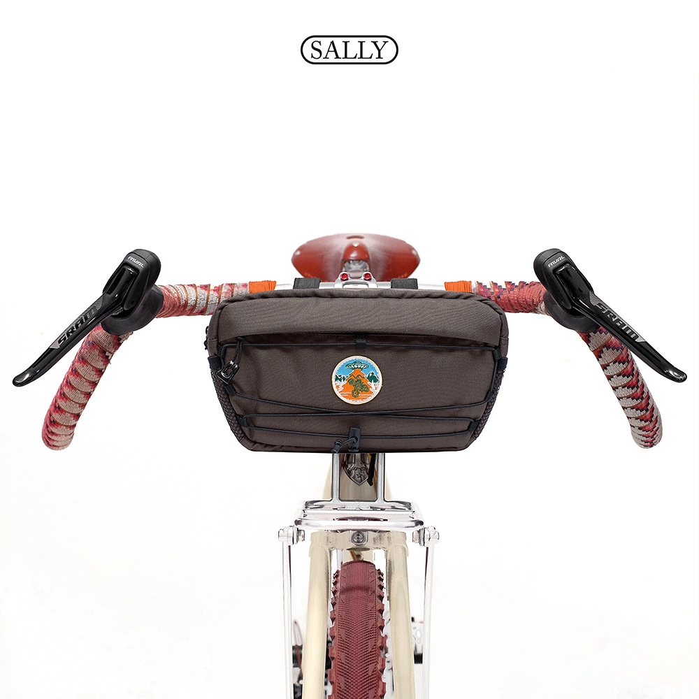 Sally tubular handlebar bag - folding bicycle handlebar bag road bike ...