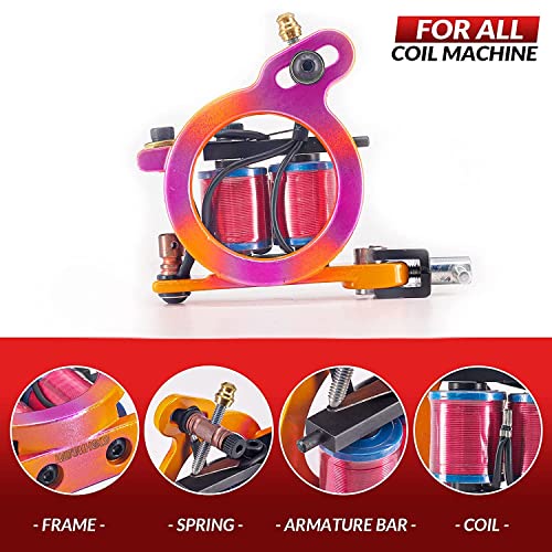 Wormhole Tattoo Gun Professional Alloy Rotary Tattoo Machine Copper ...