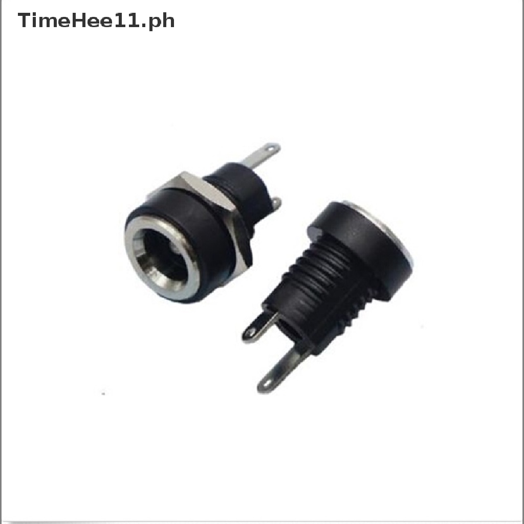 TIMEHEE 10PCS DC-022B DC Power Supply Jack Socket Female Panel Mount ...