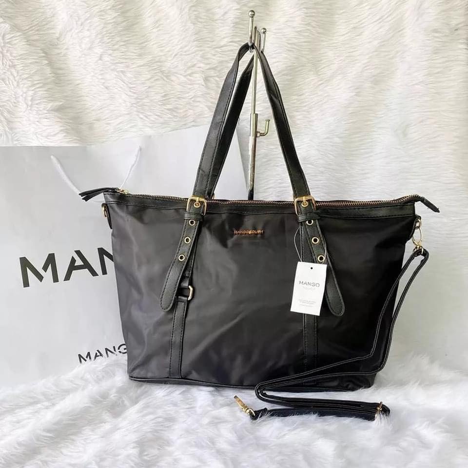 2022 MANGO nylon TOTE BAG & sling bag | Shopee Philippines